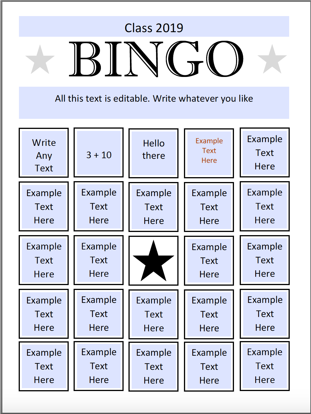 Create An Editable Bingo Card PDF Game With Flat Pack Bearwood Labs
